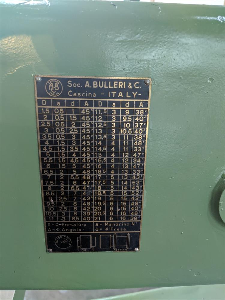 Pantografo manuale Bulleri usato anno 1990 | Falmac.it